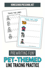Boost Skills with Pet Line Tracing Worksheets for Kids