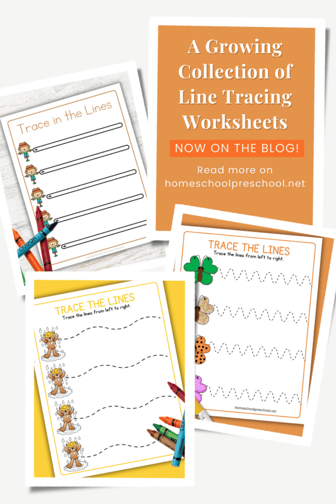Free Preschool Line Tracing Worksheets | Pre-Writing Practice