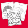 Preschool Fun: R is for Rainbow Worksheets Activities