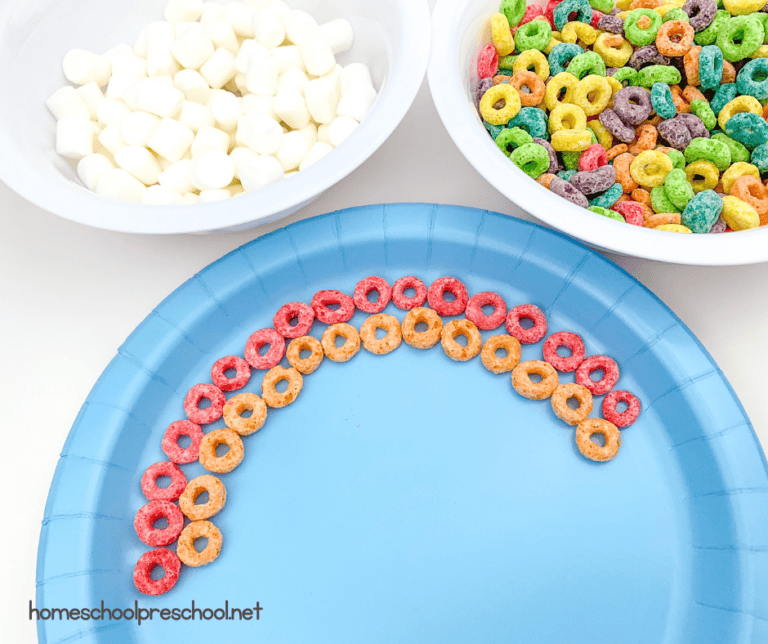 Easy & Fun Rainbow Snack for Preschool Learners