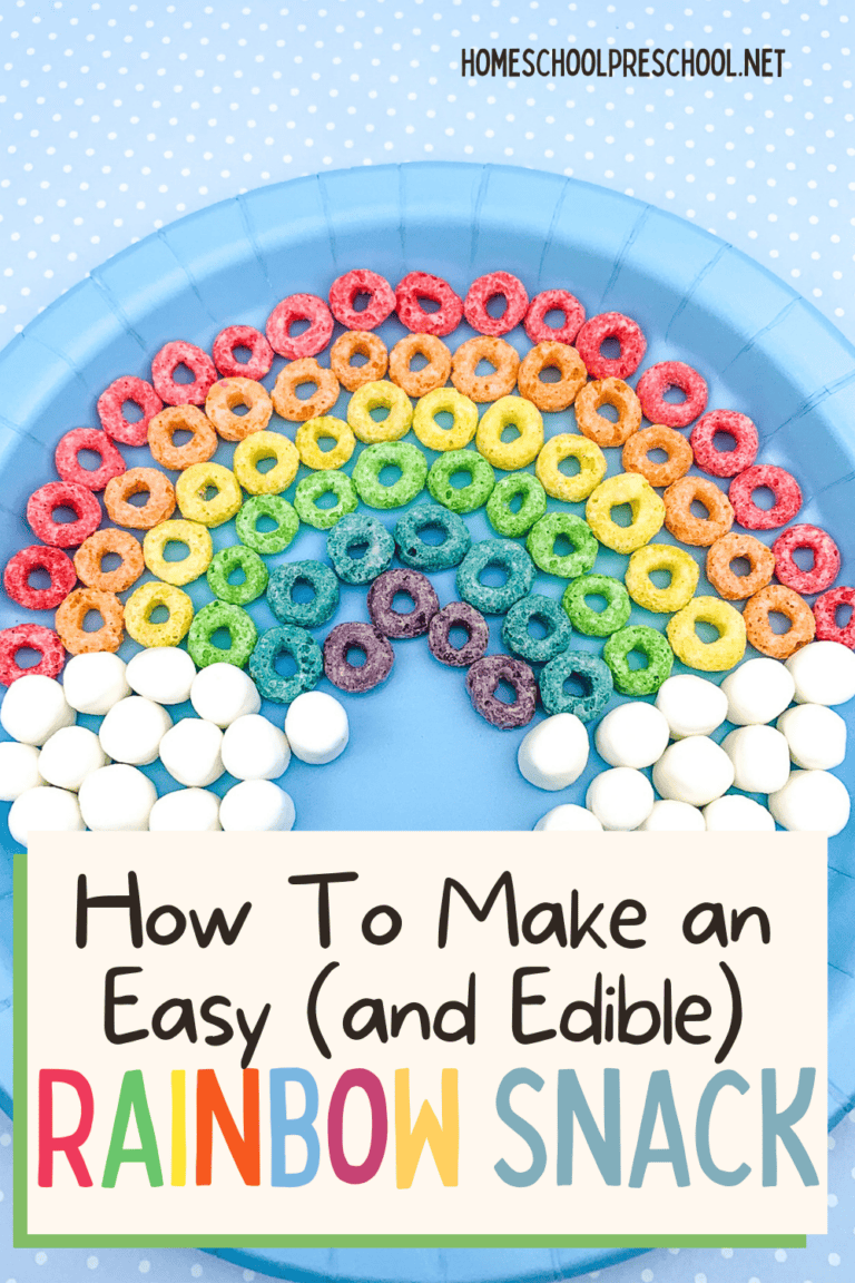 Easy & Fun Rainbow Snack for Preschool Learners