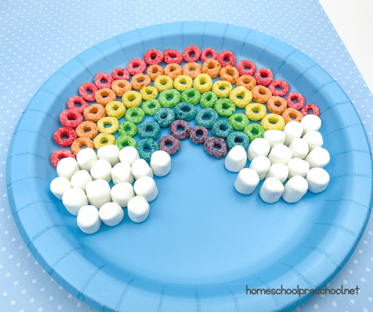 Easy & Fun Rainbow Snack for Preschool Learners