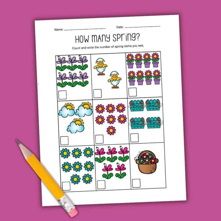 Engaging Spring Counting Worksheets for Fun Learning