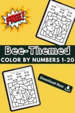 Bee Color by Letter Worksheets | Fun Preschool Learning