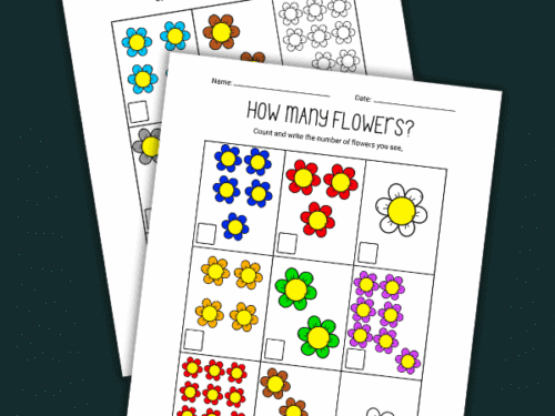 April Worksheets for Preschoolers (Spring & Easter Printables)