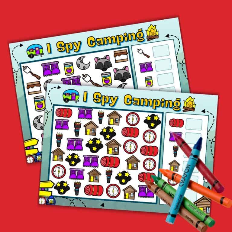 Free I Spy Camping Printables: Fun for Preschoolers!