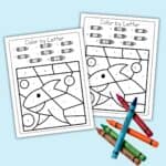 Free Shark Color By Letter Worksheets: Summer Learning Fun!
