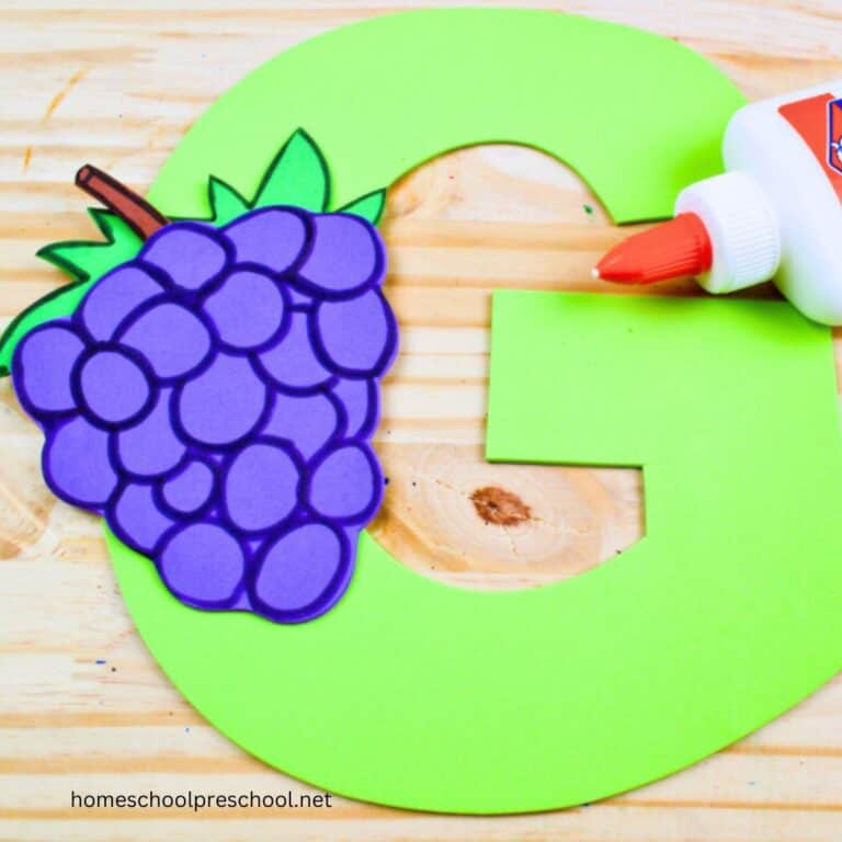 G is for Grapes Craft: Fun Preschool Activities