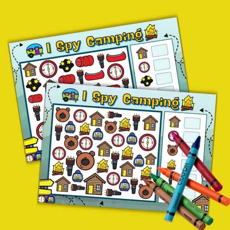 Free I Spy Camping Printables: Fun for Preschoolers!