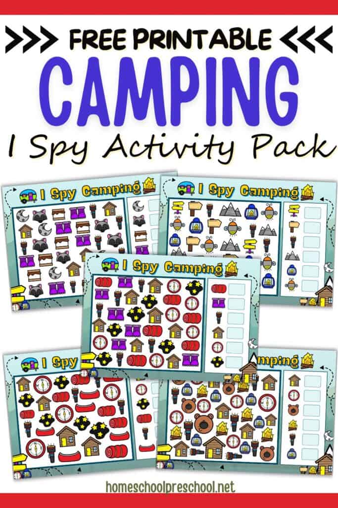 Free I Spy Camping Printables: Fun for Preschoolers!