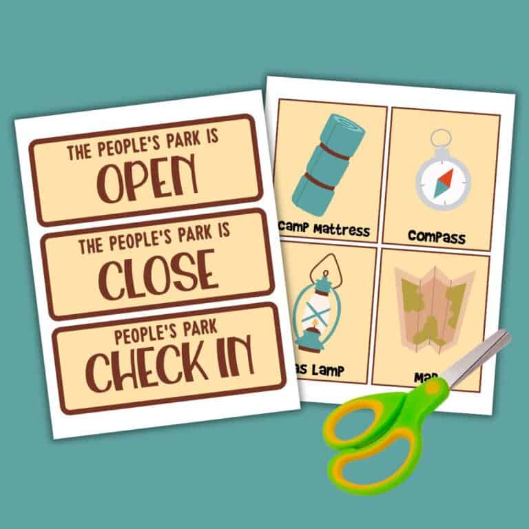 Free Camping Pretend Play Printables! Spark Imagination ️