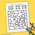 Fun Learning! Free Color By Number Bug Worksheets
