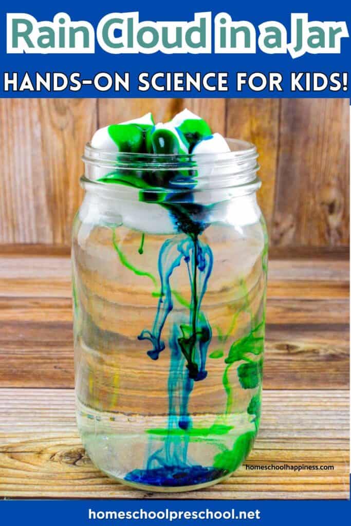 Rain Cloud in a Jar Experiment | Easy Preschool Science