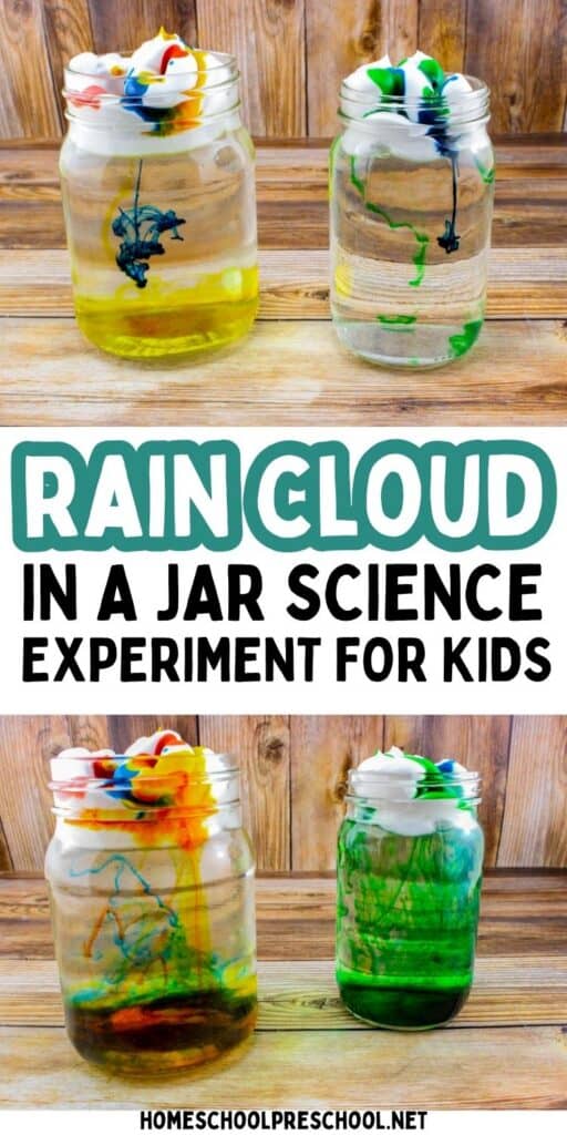 Rain Cloud in a Jar Experiment | Easy Preschool Science
