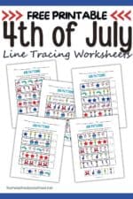 Free 4th of July ABB Pattern Worksheets for Preschoolers!