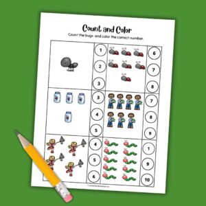 Free Counting Bugs Worksheets for Preschool Math Fun!
