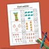 Free Camping Counting Worksheets for Preschoolers