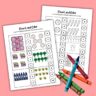 Letter B Counting Worksheets for Preschoolers