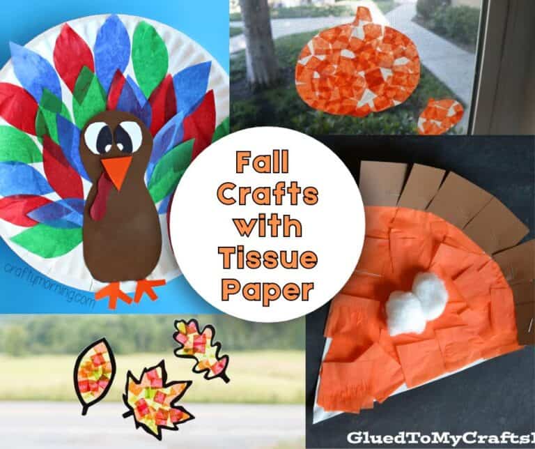 Fun and Easy Fall Crafts with Tissue Paper for Preschoolers