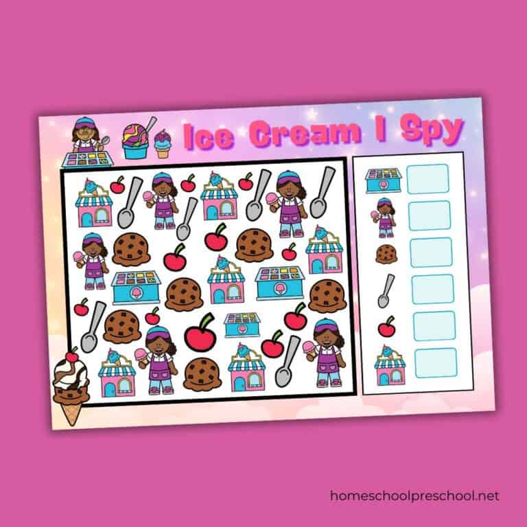Ice Cream Shop I Spy: A Fun and Engaging Activity for Kids