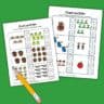 Johnny Appleseed Counting Worksheets for Preschool