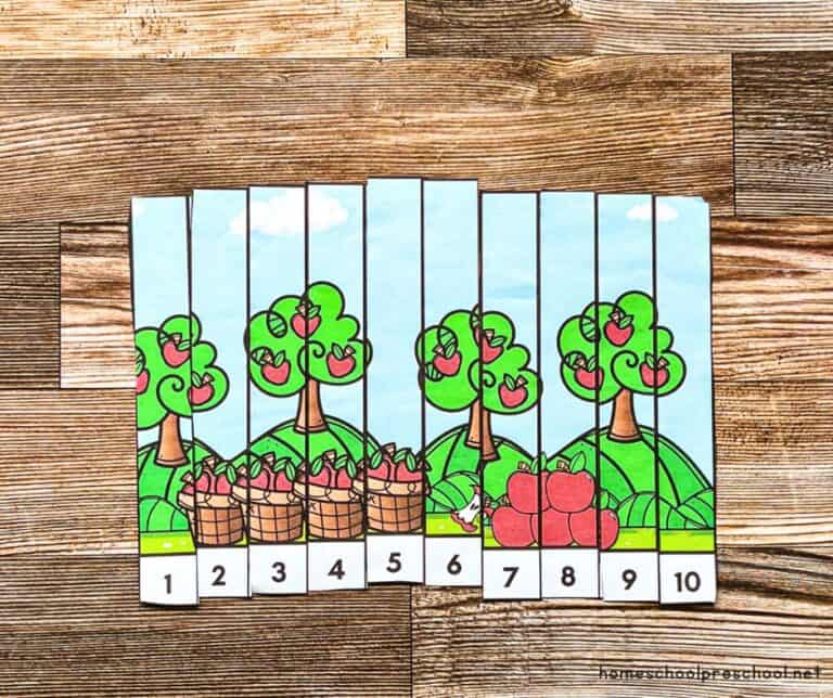 Free Printable Number Sequence Puzzles for Preschoolers