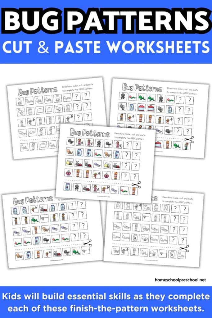 Bug Preschool Pattern Worksheets: Fun and Engaging Learning