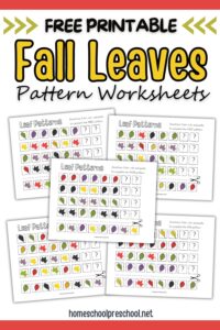 Fall Leaf Patterns for Preschool: Fun and Educational Activities