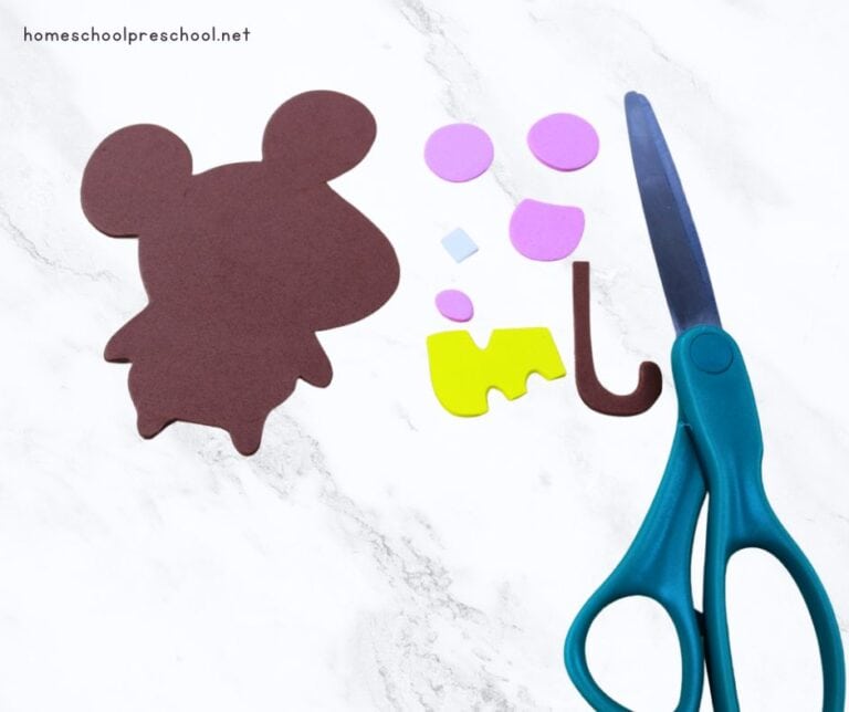 Preschool Craft: M is for Mouse Craft for Hands-on Learning