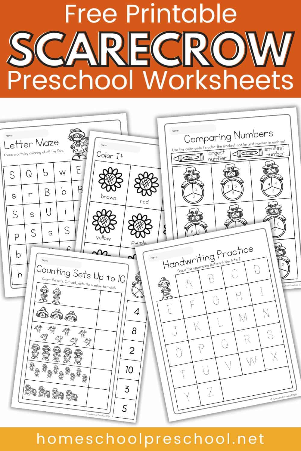 Engaging Scarecrow Printables for Preschool Learning