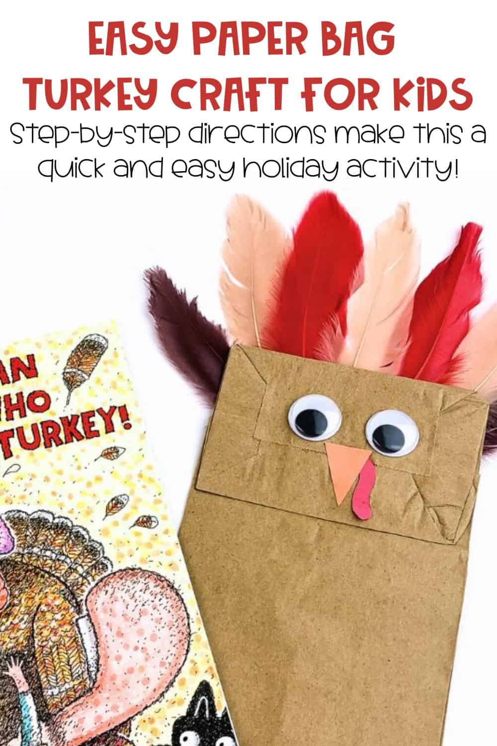 Paper Bag Turkey Craft to Celebrate Thanksgiving