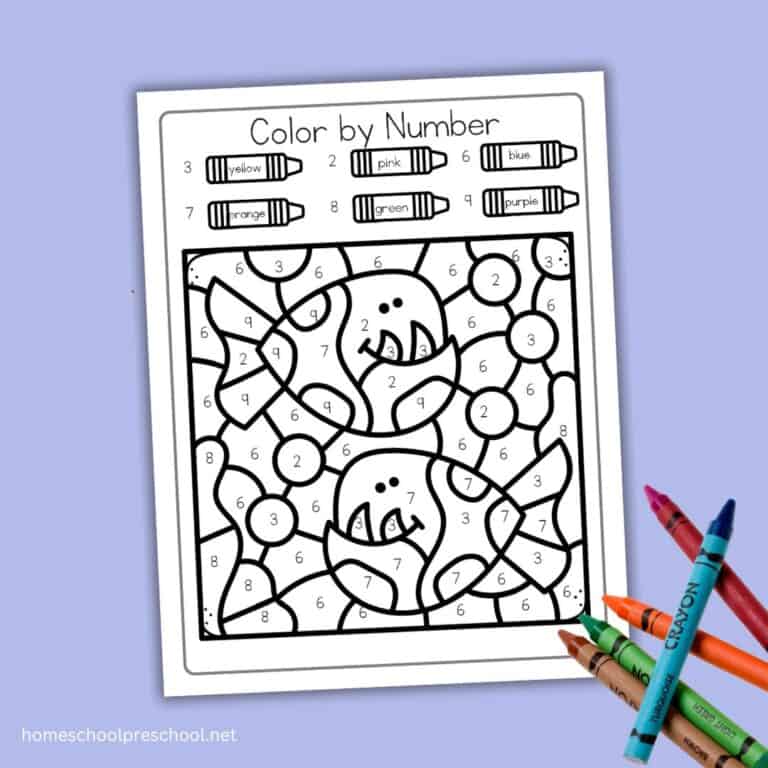 Fun and Educational Rainforest Color by Number Activity