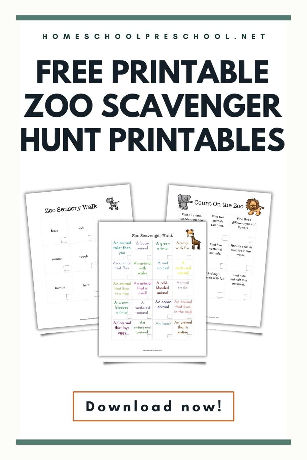 Zoo Scavenger Hunt Printables - Fun for Preschoolers!