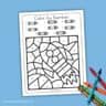 Color by Number Rocket Worksheet: Fun and Educational Activity for ...