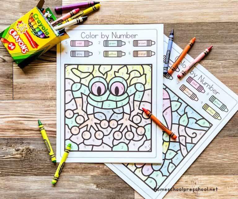 Fun and Educational Rainforest Color by Number Activity