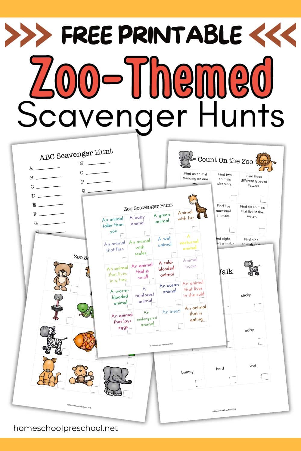 Zoo Scavenger Hunt Printables - Fun for Preschoolers!