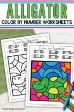 Engage Kids with Color by Number Alligator Activities