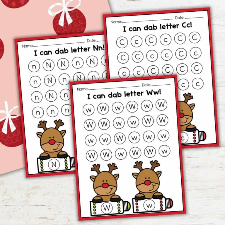 Boost Early Literacy with Reindeer Letter Recognition Worksheets