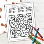 Free Pack of Strawberry Color by Number Worksheets for Kids