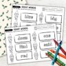 Free Elf Sight Word Worksheets for Preschool Holiday Learning