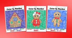 Fun Christmas Color by Number Worksheets for Preschoolers
