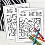 Engage Kids with Zebra Color by Number Worksheets