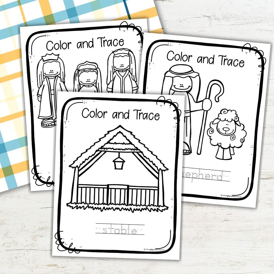 Free Printable Nativity Coloring Pages for Preschoolers