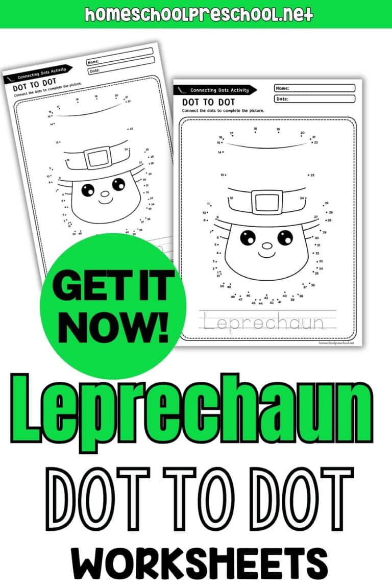 Free Leprechaun Dot-to-Dot Printable for St. Patrick’s Day