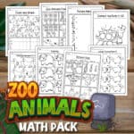 Zoo Animal Preschool Math Activities for Fun Learning