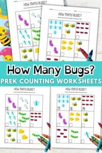 Pre-K Bug Counting Worksheets for Early Math Practice