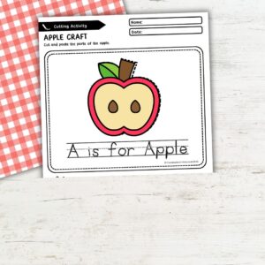 Letter A Apple Craft: Fun Preschool Learning Activity