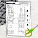 Free Printable Penguin Math Worksheet for Preschoolers