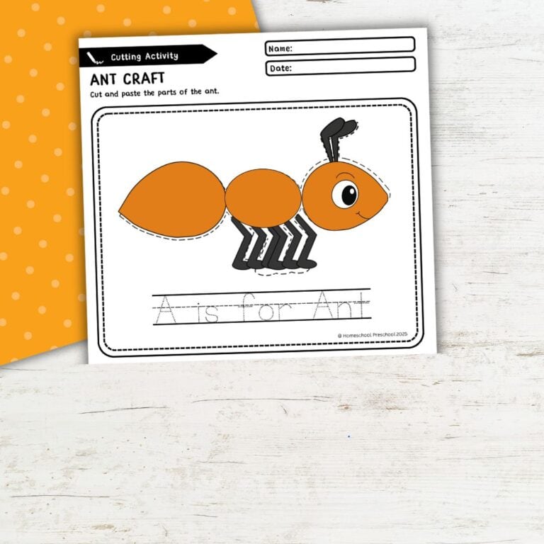 Fun Letter A Ant Craft for Preschool and Kindergarten Kids