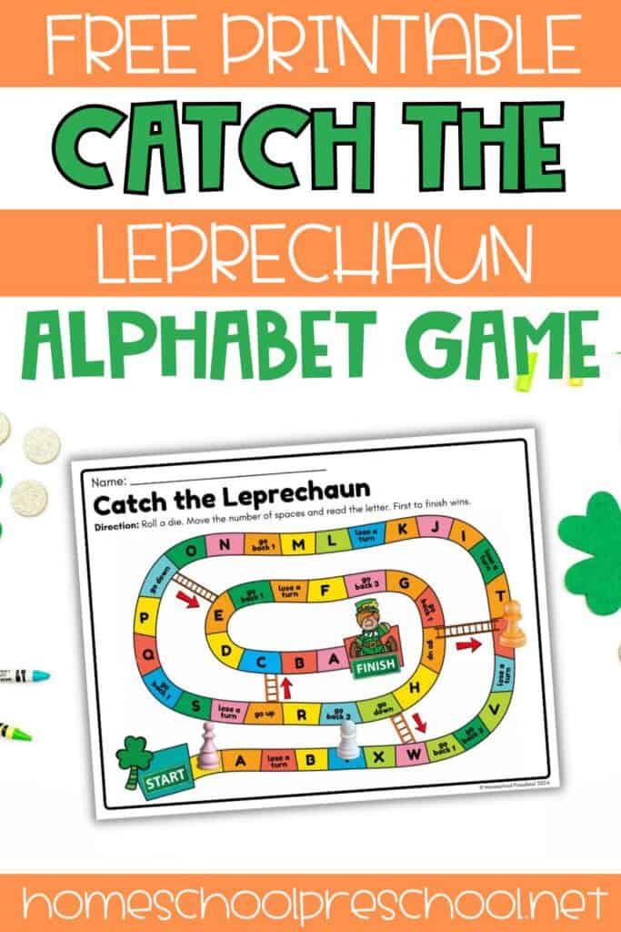 Catch the Leprechaun Game for Preschoolers (Free Printable)
